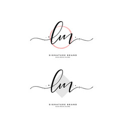 Letter M in Calligraphy Writing Vector Images (over 1,200)