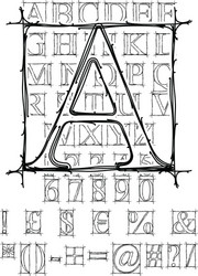 Detailed alphabet Royalty Free Vector Image - VectorStock