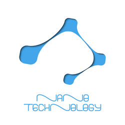 Nanotechnology creative logo design Royalty Free Vector