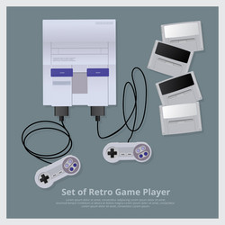 Vintage and iconic console game controller Vector Image