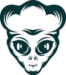 Alien logo design design template Royalty Free Vector Image