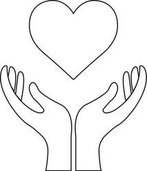 Medical outline symbol Royalty Free Vector Image