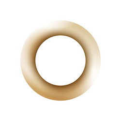 Steel washer realistic icon Royalty Free Vector Image