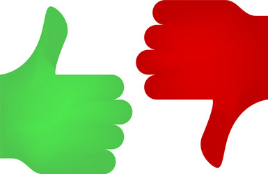 Emoticon doing thumb down Royalty Free Vector Image