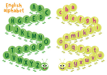 Alphabet Caterpillar Vector Images (over 130)