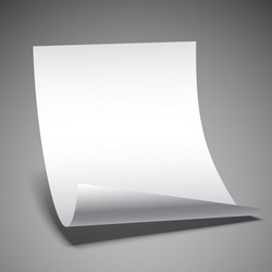 Empty paper sheet Royalty Free Vector Image - VectorStock