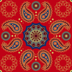 Indian traditional pattern Royalty Free Vector Image