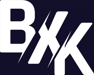 Monogram letters initial logo design bpv Vector Image