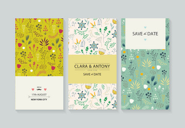 Save the date collection Royalty Free Vector Image