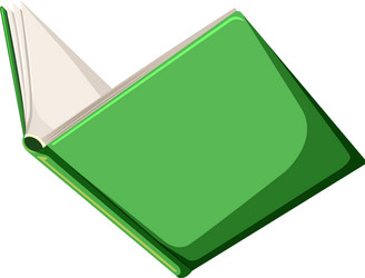 A green open book Royalty Free Vector Image - VectorStock