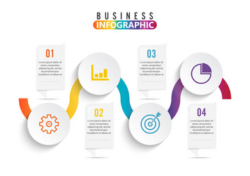 Metallic texture rectangular infographic Vector Image