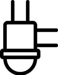 Siphon icon isolated contour symbol Royalty Free Vector