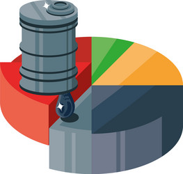 Crude oil price decrease prices dropping Vector Image