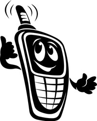 Cell phone Royalty Free Vector Image - VectorStock