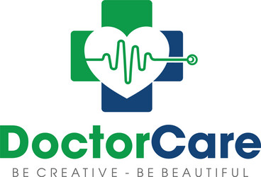 Hospital and clinic care logo Royalty Free Vector Image