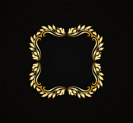 Golden luxury style calligraphic design Royalty Free Vector