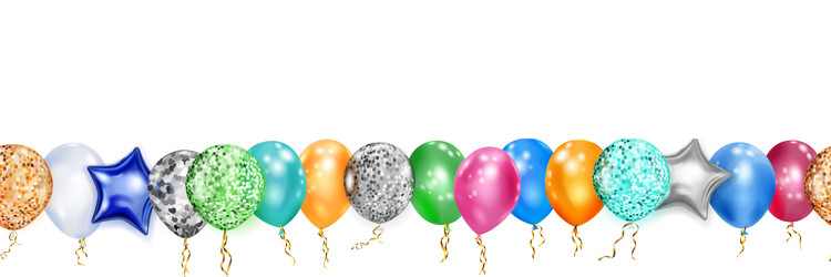 Banner balloons Royalty Free Vector Image - VectorStock