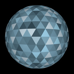 3d futuristic ball wireframe sphere shape Vector Image