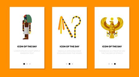 Religious cult flat icon set Royalty Free Vector Image