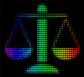 Weight scales exploding sphere Royalty Free Vector Image