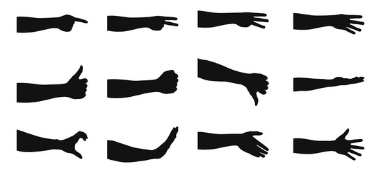 Hand Silhouette Grab Vector Images (over 300)