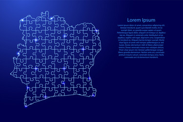 Africa Map Puzzle Vector Images (61)