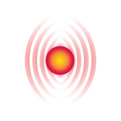 Pain symbol isolated on white background Vector Image