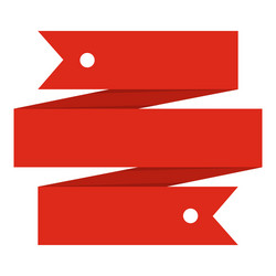 3d double banner ribbon design element Royalty Free Vector