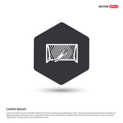 Football kit icon hexa white background Royalty Free Vector