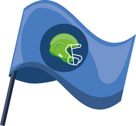 American football flag Royalty Free Vector Image