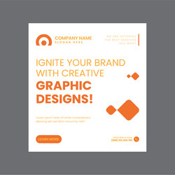 Graphic designing social media post design Vector Image