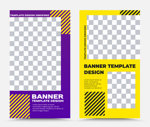 Banner set 1080x1920 2 Royalty Free Vector Image