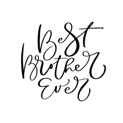 Handwritten lettering calligraphy family Vector Image