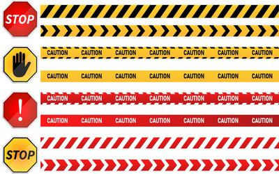 Attention Tape Vector Images (over 3,400)