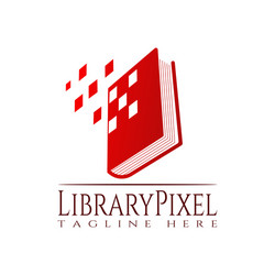 Digital library icons template creative logo Vector Image