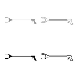 Long reach grabber litter picker gripper trash Vector Image