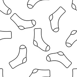 Sock red clothing line background textile pattern Vector Image