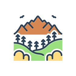 Wilderness Royalty Free Vector Image - VectorStock