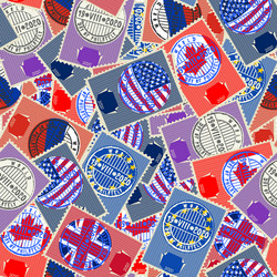 Postage Stamp Wallpaper Vector Images (over 520)