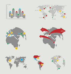 Map and graph markers Royalty Free Vector Image