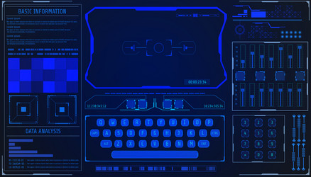 Futuristic Ui Elements Vector Images (over 11,000)