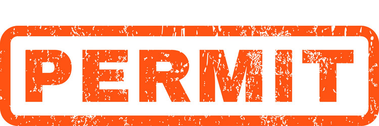 Permit rubber stamp Royalty Free Vector Image - VectorStock