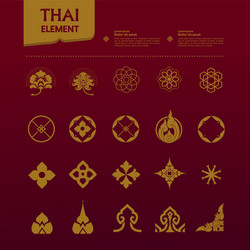 Thai Ornamental Element Royalty Free Vector Image