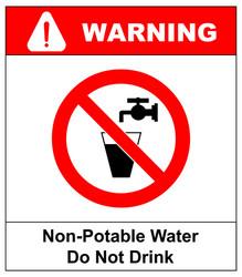 Drinking water sign this water is safe to drink Vector Image