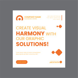 Graphic designing social media post design Vector Image