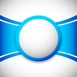 Layout template with blank orb circle at center Vector Image