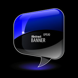 Abstract shiny glass banner Royalty Free Vector Image