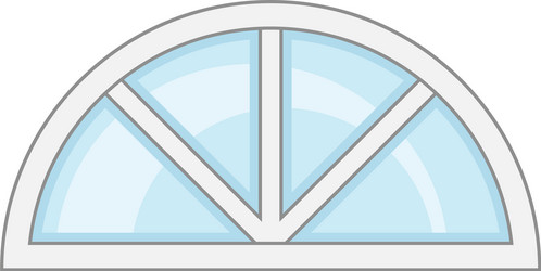 Round window frame icon cartoon style Royalty Free Vector