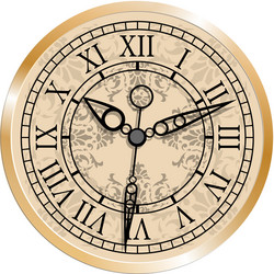 Antique clock face Royalty Free Vector Image - VectorStock