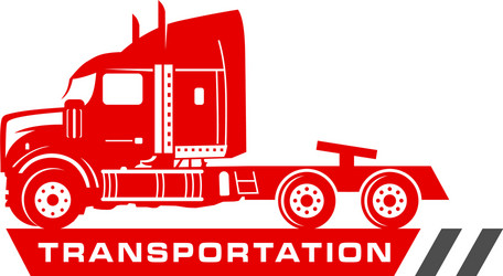 Logo design container trucks and vans Royalty Free Vector